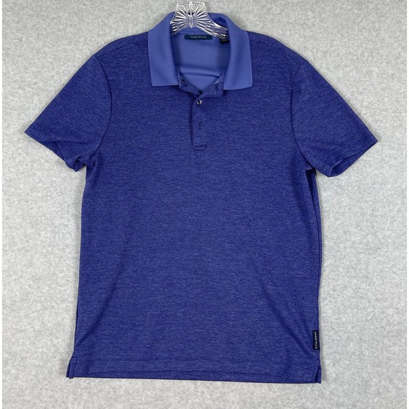 Perry Ellis | Shirts | Perry Ellis Performance Polo Shirt Mens M Blue ...
